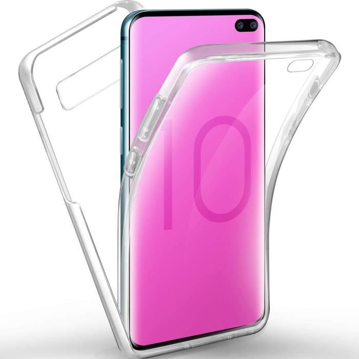 Coque Samsung S10 Plus Etui, Silicone Gel Case Intégral 360 Degres Full ...