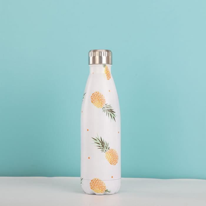 Gourde,Bouteille isotherme à Double paroi en acier inoxydable de 500ML ...