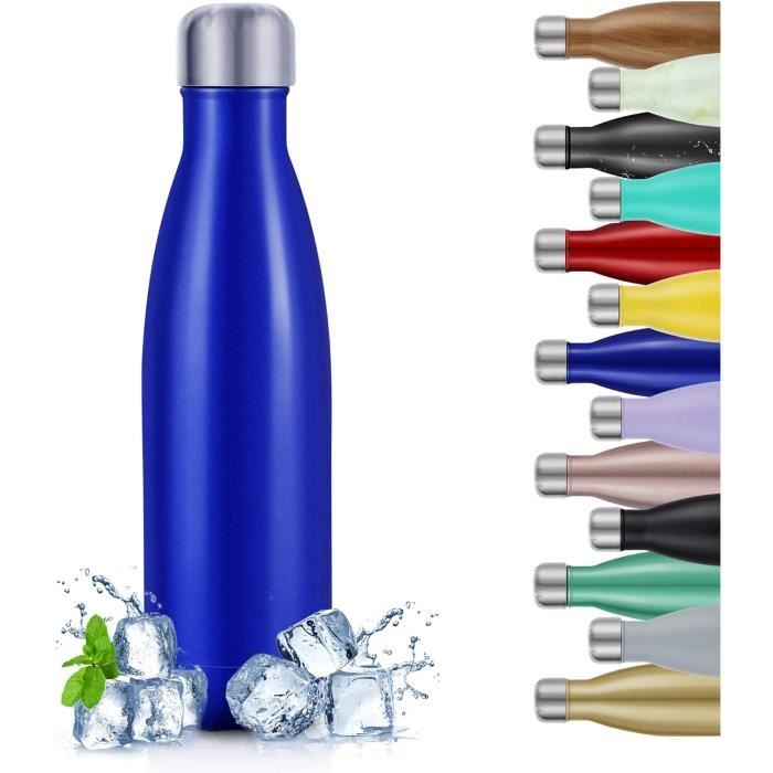 Gourde Isotherme En Acier Inoxydable - 500 Ml - Anti-Fuite - Sans Bpa ... Gourde Isotherme En Acier Inoxydable - 500 Ml - Anti-Fuite - Sans Bpa ...