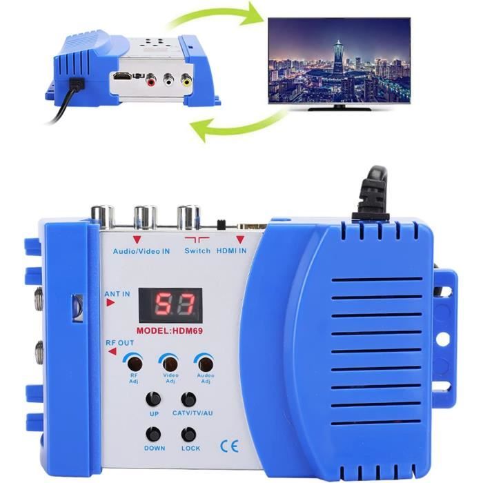 Modulateur RF HDMI - ciciglow - HDM69 - Portable - Sortie réglable - VHF UHF PAL - Cdiscount TV ...