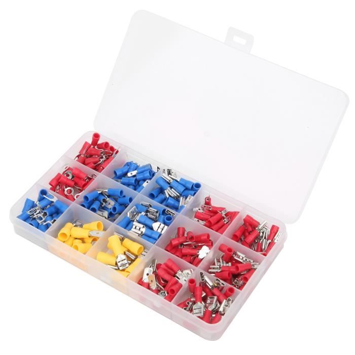 EJ.life Terminal isolé 280pcs Jeu de Bornes de Sertissage Isolées Connecteur de Câblage ...