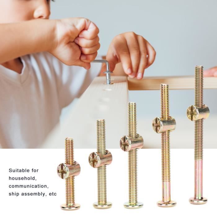 Kit d'écrous à vis - FDIT - M6 - Acier au carbone galvanisé - 100 pièces - Hexagonal - Cdiscount ...