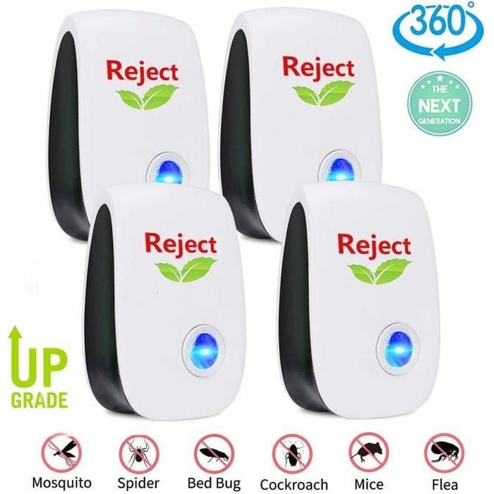 16 pcs Répulsif Ultrasons,Repulsif Moustique,Repulsif Anti Mouches ...