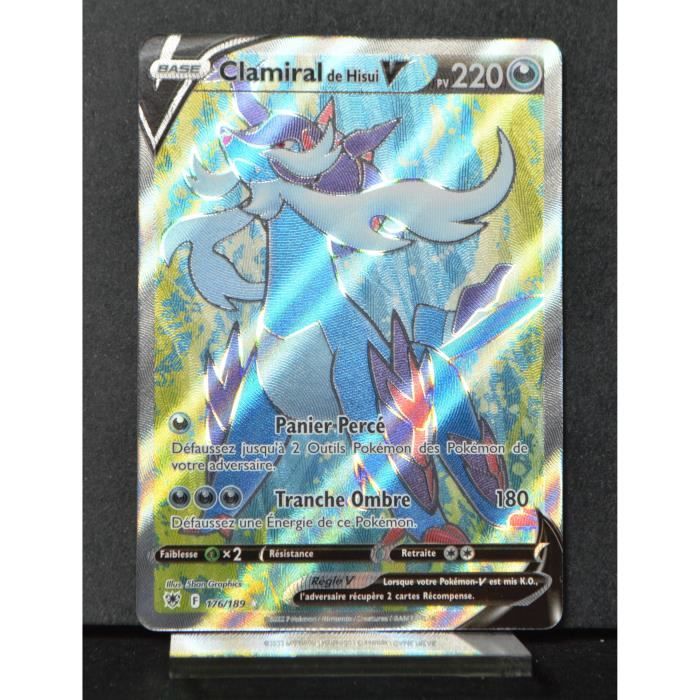 Carte Pokémon Clamiral de Hisui V 220 PV 176-189 EB10 - Astres Radieux ...
