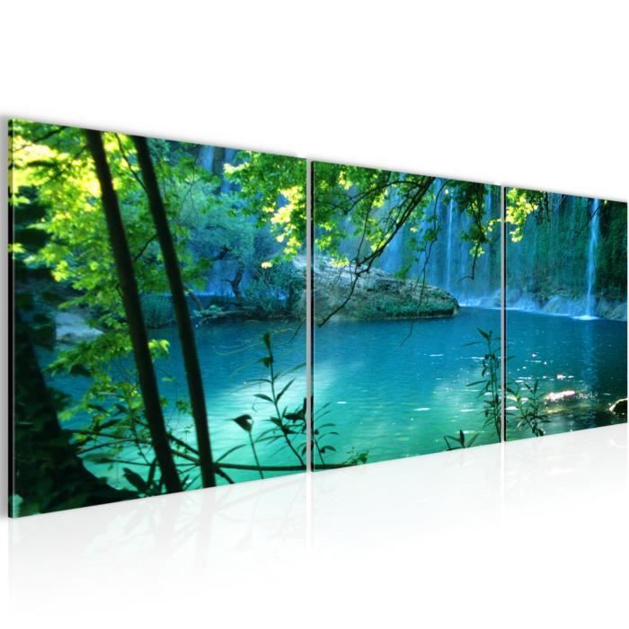 Runa art Tableau Décoration Murale Paysage Cascade 90x30 cm - 3 ...