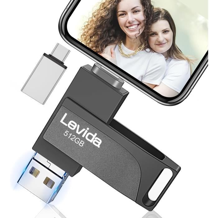 Cle Usb Pour Phone, Clé Usb 512 Go,Photo Stick,4 En 1 Clef Usb 3.0,Usb ...