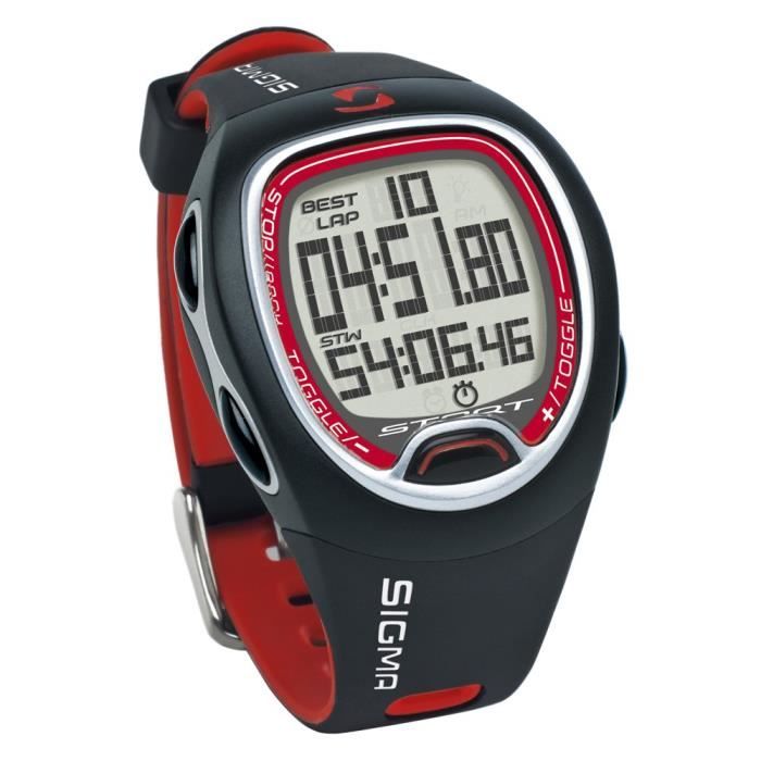 Sigma SC 6.12 Montre chronomètre Noir - Cdiscount Sport