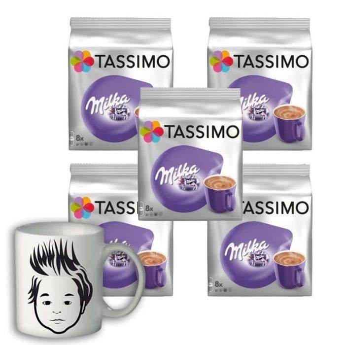 5 Tassimo Milka Chocolat Chaud + Mug - Cdiscount Au quotidien
