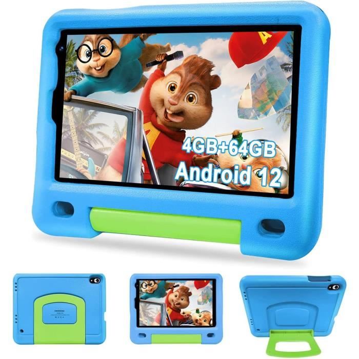 Tablette Tactile Android 12 Gms, Tablette Enfants 8 Pouces, 4Go Ram+ ...