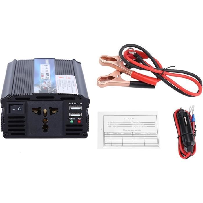 Power Inverter, Convertisseur Pur Sinus 500W Onduleur Transformateur ...