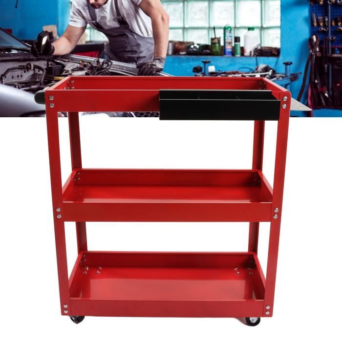 VBESTLIFE Chariot de rangement utilitaire à 3 niveaux avec roues ...