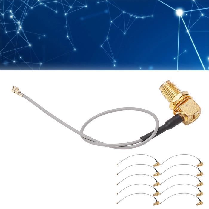 CHE - Fil coaxial 10 pcs câble coaxial RF à Angle droit SMA tête ...