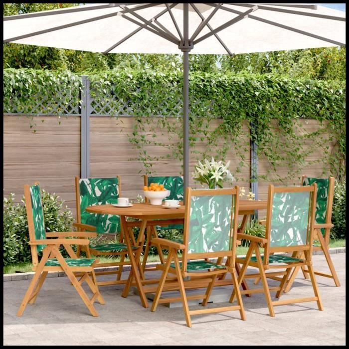 Chaise de jardin inclinable - VGEBY - AF469 - Bois d'acacia massif ...