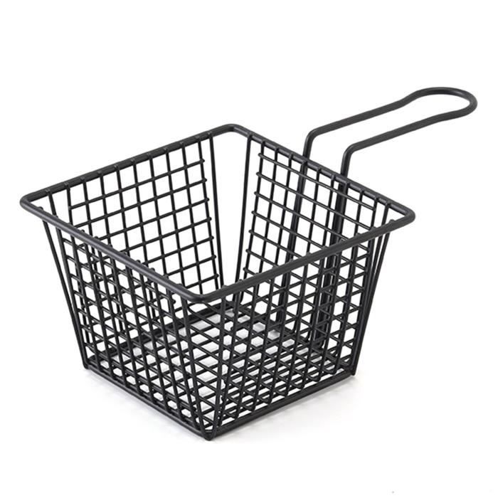 Panier à frites Panier à friteuse en fer, porte-frites, passoire à ...