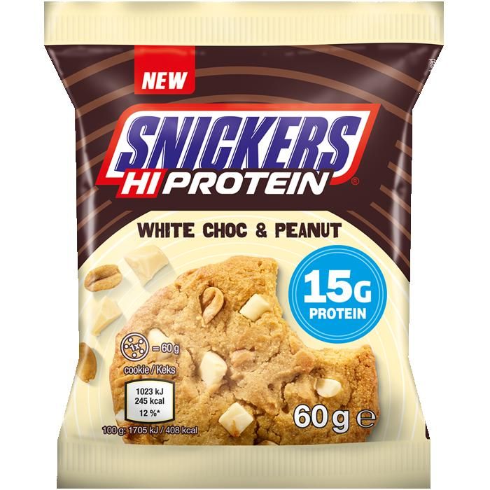 Snickers White Hig 12x60g Chocolat blanc et cacahuètes Mars Protein ...