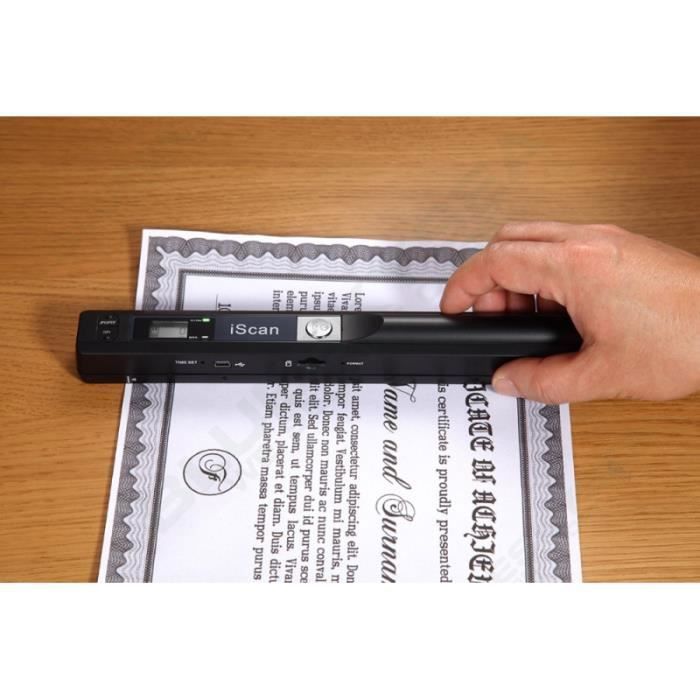 Eyoyo Iscan01 Scanner de documents A4 Portable 24 bits Portable 900dpi ...
