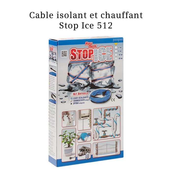 Cable isolant et chauffant Stop Ice 512 - Cdiscount Bricolage