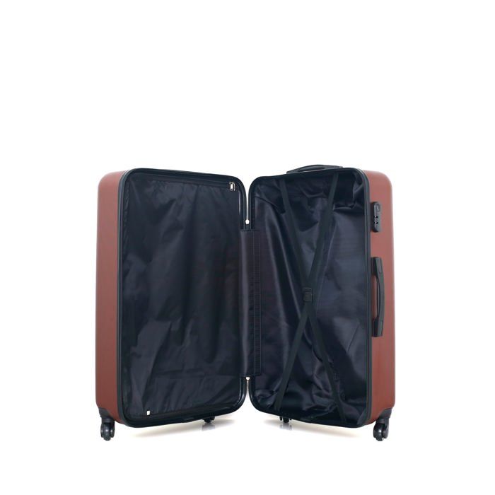 Set de 3 Valises LIPARI-B 75 cm 4 Roues - rouge - HERO