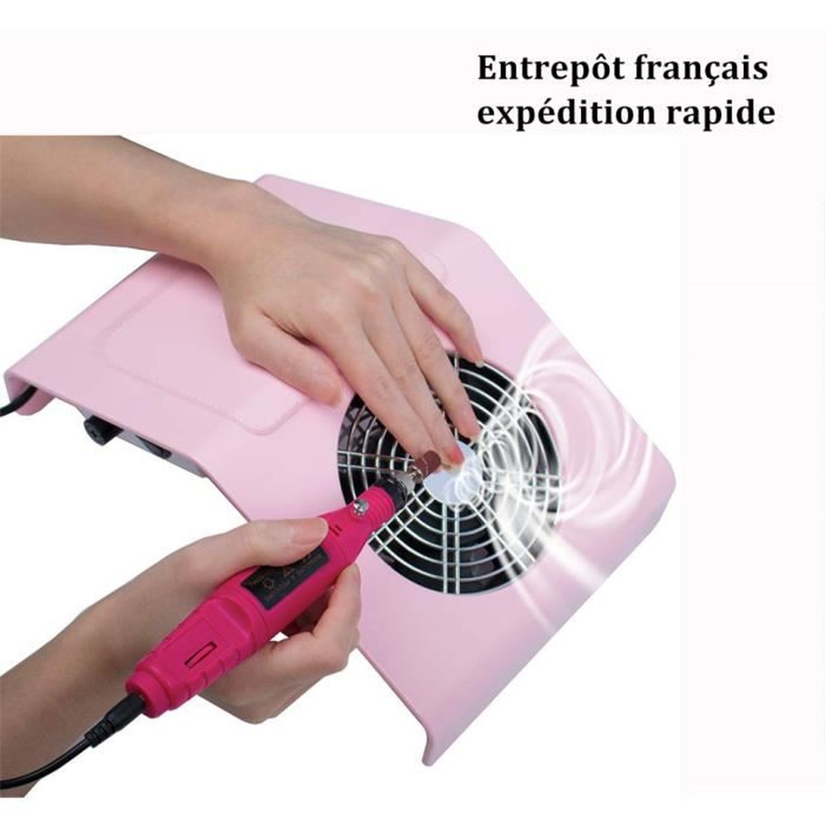 Aspirateur Ongle,WEEYIN 40W Aspirateur à Poussières d'ongles, Outil de ...