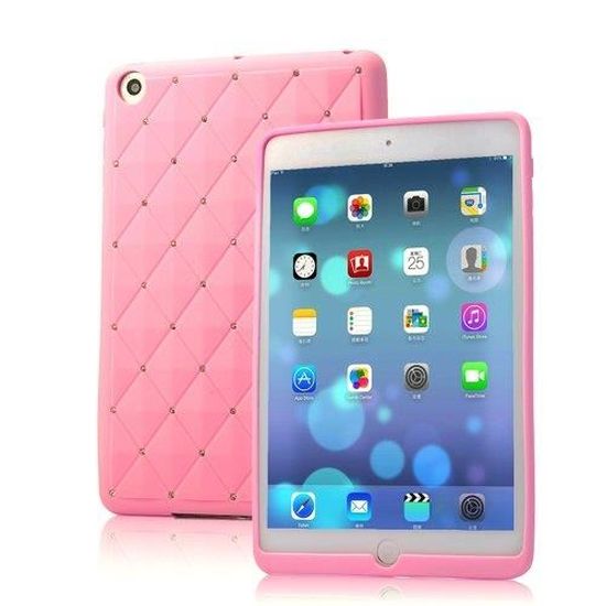 COQUE HOUSSE ETUI SILICONE IPAD MINI STRASS ROSE - Achat / Vente COQUE ...