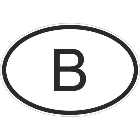 Autocollant sticker code pays voiture belgique - Cdiscount Maison