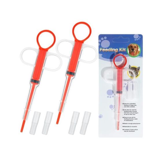 2PCS Animaux Médecine Distributeur, Pet Dog Cat Pilule Comprimé ...