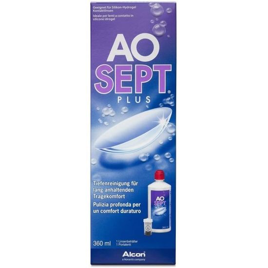 AOSEPT® PLUS Solution d'entretien pour lentilles - 360 ml[35] - Achat / Vente entretien ...