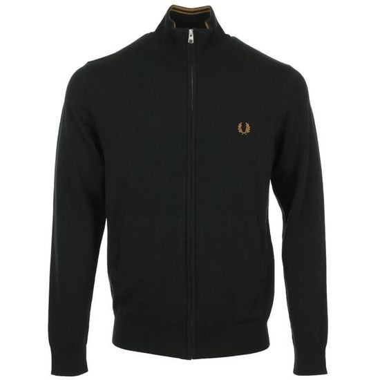 Gilet Fred Perry Classic Zip Through Cardigan Black - Cdiscount Prêt-à ...