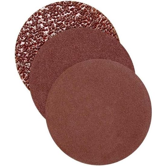 RETOL disques abrasifs auto-agrippants, 150 mm, G50, p. ponceuses ...