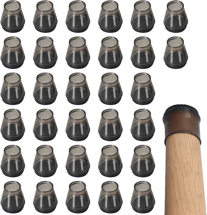 Patin Chaise, Protection Pied De Chaise Silicone Noir, Embout De Chaise ...