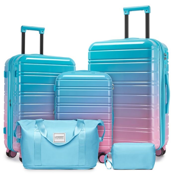 Ensemble de bagages 5 pièces avec sacs de voyage, valises rigides ...