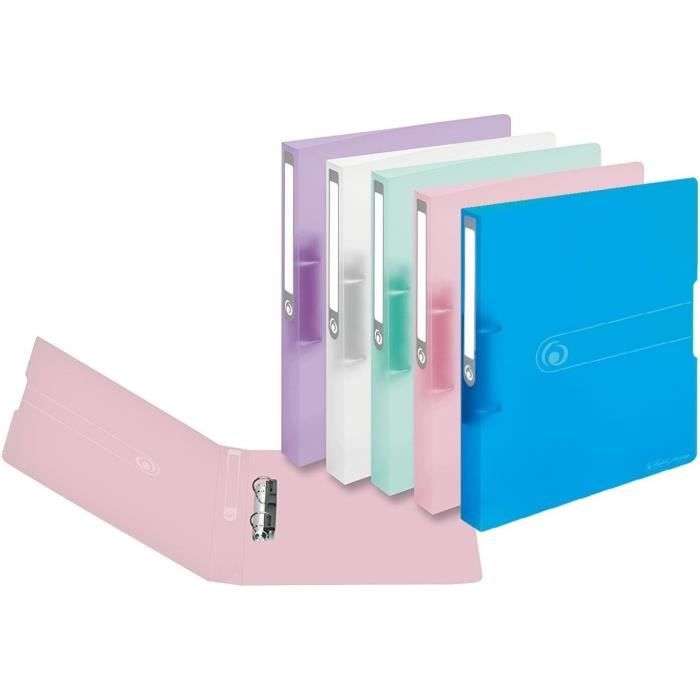 Classeur À Anneaux En Polypropylène Format A4 2 Anneaux 3,8 Cm 5Er ...