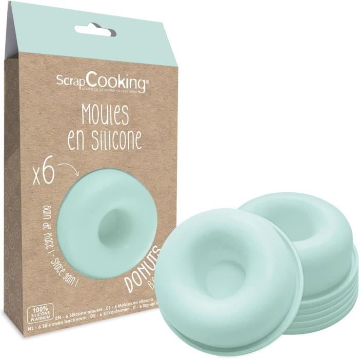 Scrapcooking - Coffret 6 Moules À Donuts En Silicone - Beignets & Babas ...