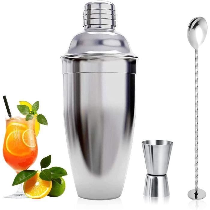 AJW-Shaker à cocktail - Shaker à martini - Passoire à cocktail de 750 ...