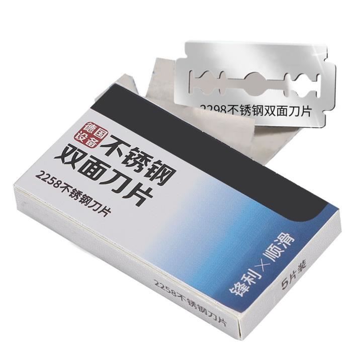 EBTOOLS lames de rasoir pour hommes 5 pièces lames de rasoir de rasage ...