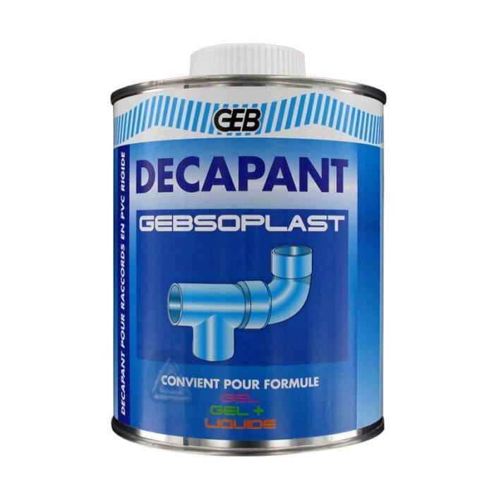 Décapant pour colle et raccords PVC évacuation - GEB - 1 L - Solvant de ...