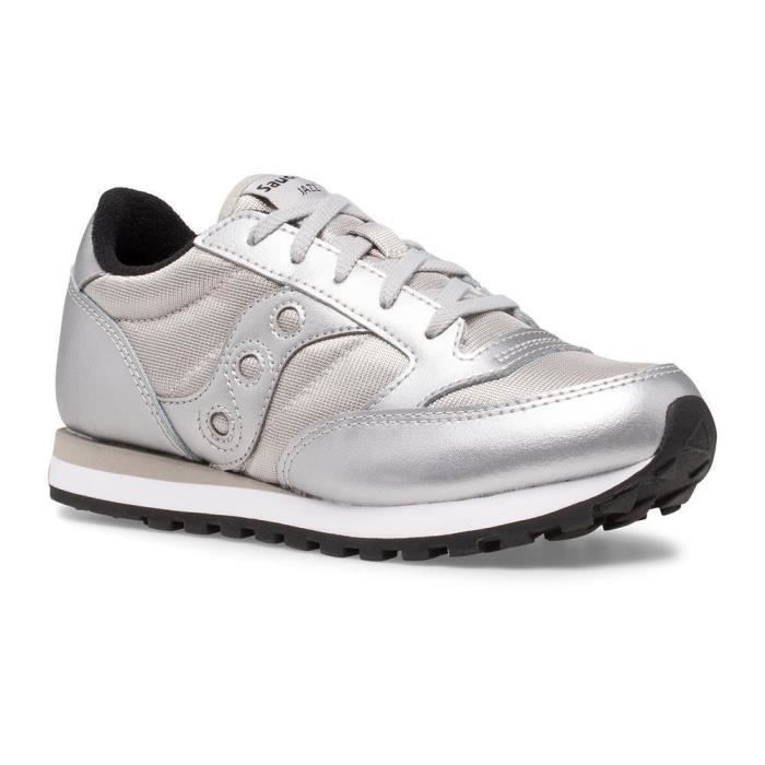 Baskets fille - SAUCONY - Jazz Original - Argent - Nylon/Daim - Laçage ...
