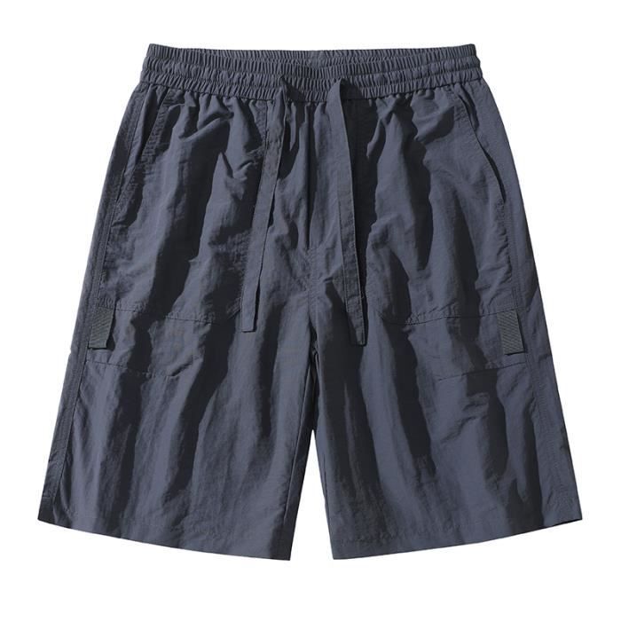 Bermuda Sport Homme Fitness Couleur Unie Eté Taille Elastiquee Mode ...