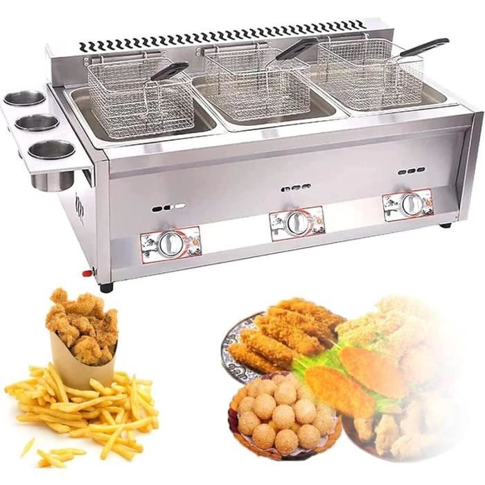 Friteuse À Gaz Commerciale Professionnelle, Friteuse Commerciale En ...