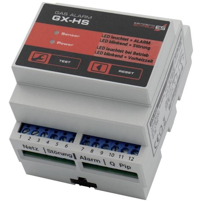 Schabus GX-HS Détecteur de gaz et de monoxyde de carbone sur secteur Gaz détecté méthane, butane ...