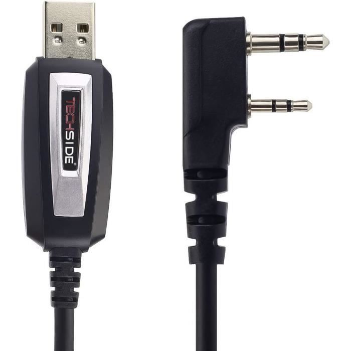TechSide USB Cable de Programmation UltraFast pour TechSide TI-F8+ Baofeng BF-888S-UV-5R ...