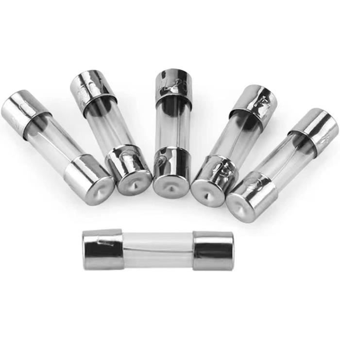 KOLACEN Rapide Fusible Tube en Verre 5 x 20 mm Assortiment Kit 0.5Amp ...