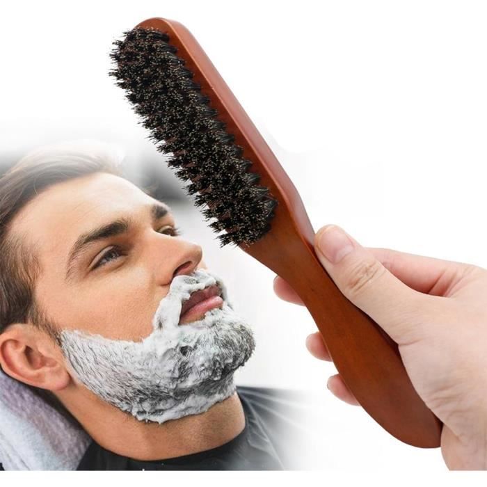 Brosse Plaquante Cheveux,Brosse A Cheveux Poils De Sanglier,Brosse A Chignon,Brosse A Cheveux ...