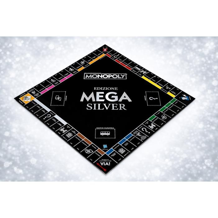 Monopoly Mega Silver Winning Moves – Jeu de Société Édition Géante – 2 ...