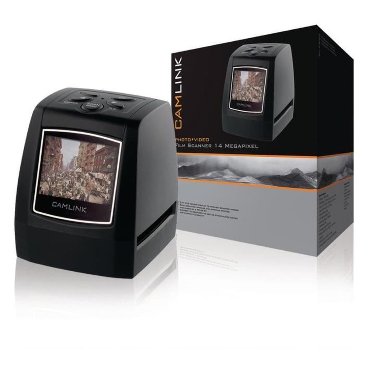 SCANNER NUMERIQUE USB POUR FILM PHOTOS DIAPOSITIVES NEGATIFS VERS ...