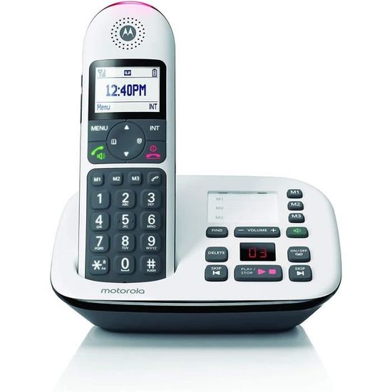 Lifestyle CD5011 - Téléphone numérique sans Fil avec répondeur - Blanc ...