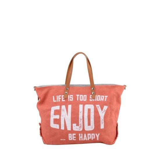 Sac en toile Mia & Joy ref 49642 Rouge 45*30*15 cm TU - Cdiscount ...