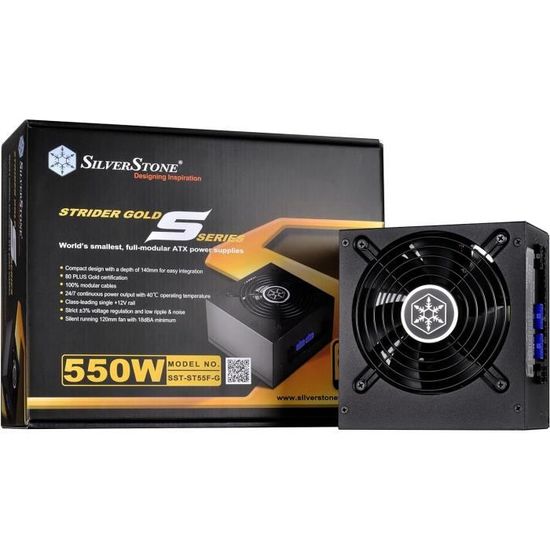 Silverstone Sst-St55F-G V 2.0 - Série Strider Gold S, 550W 80 Plus Or ...