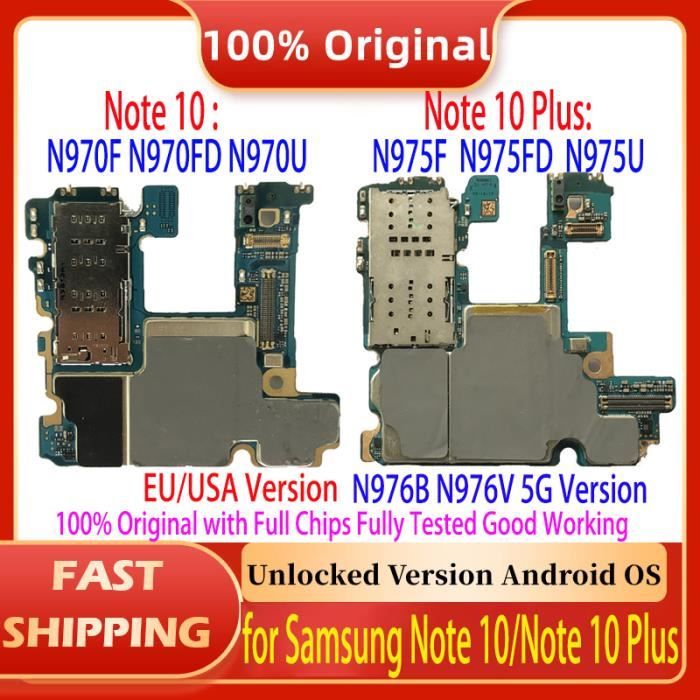 N975U 256g 12G-Carte mère originale débloquée pour Samsung Galaxy Note ...