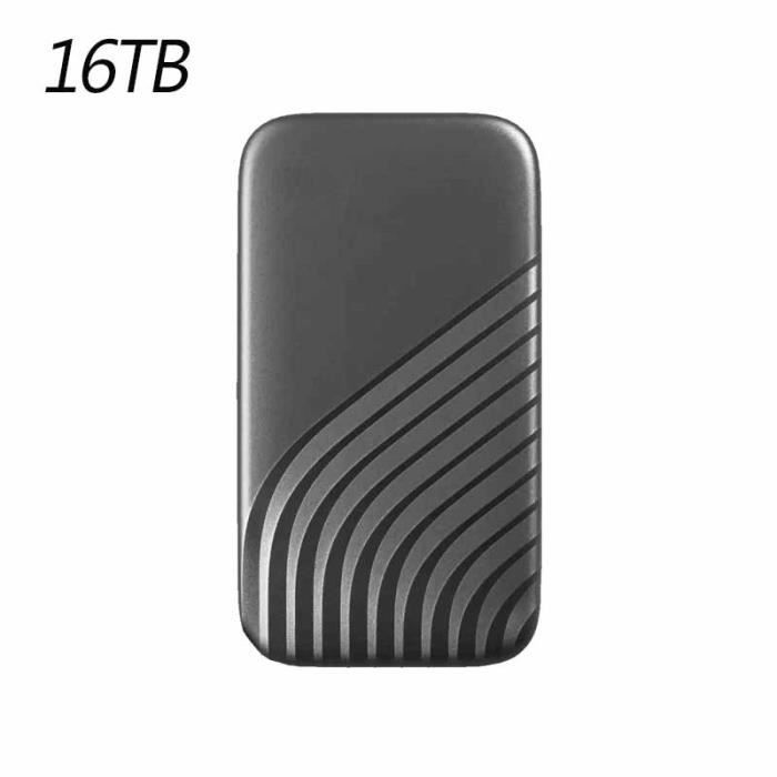 16 To Noir-Disque dur externe portable haute vitesse, SSD d'origine ...